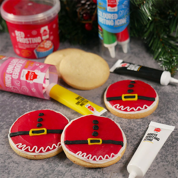 Santa Belly Biscuits - My Cake Decor