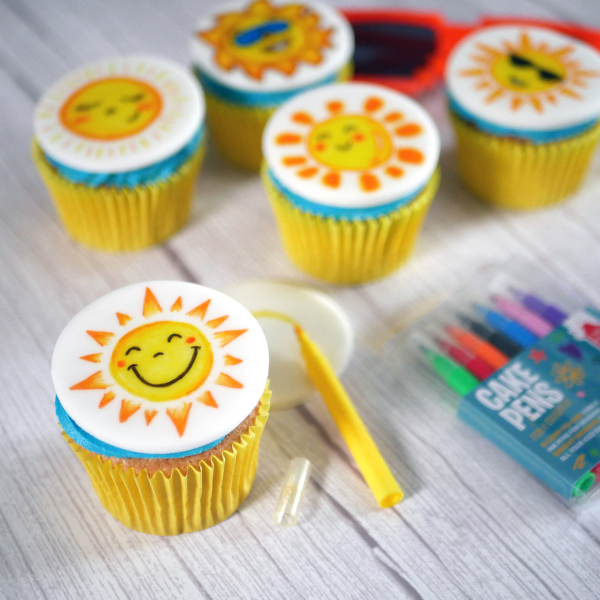 Sun Cupcakes - My Cake Decor